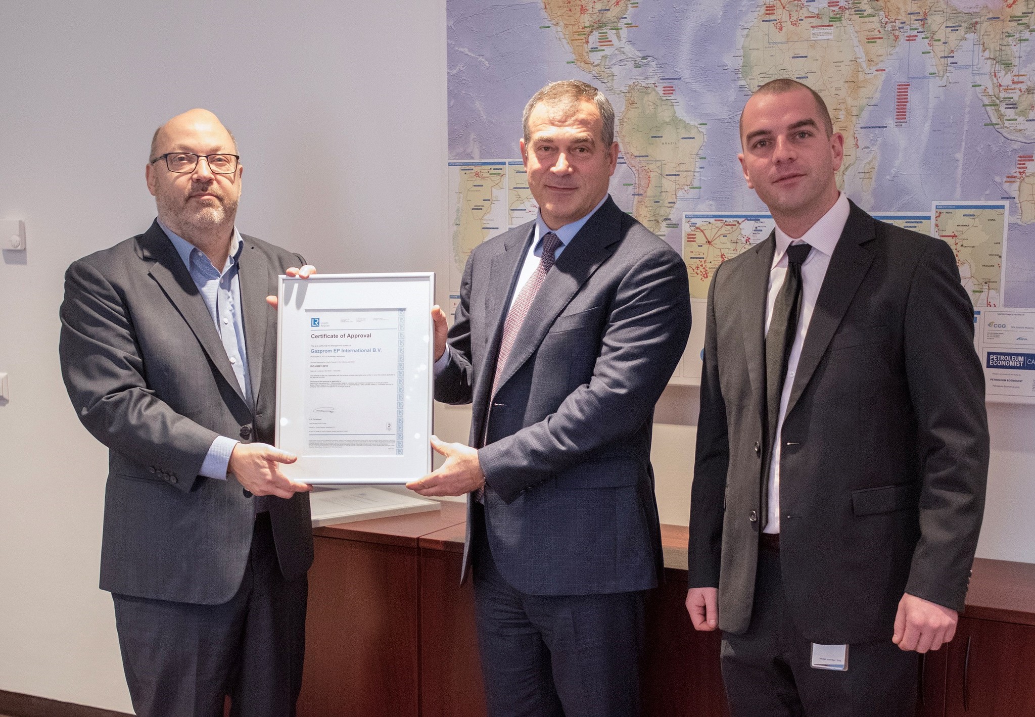 Gazprom EP International получила сертификаты ISO